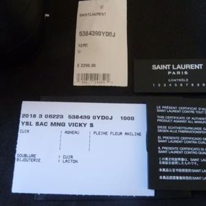 Saint Laurent | Bags | Saint Laurent Vicky Smooth Ysl Logo Quilted Bag ...